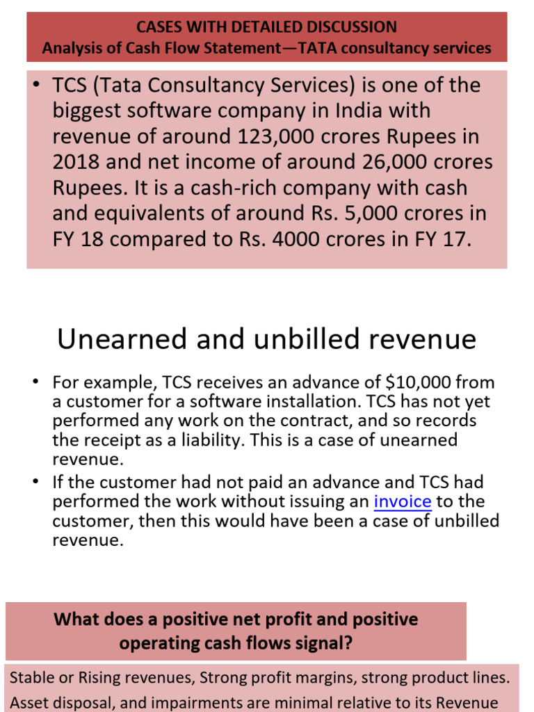 TCS Cash Flow Statement Analysis | PDF | Dividend | Investing