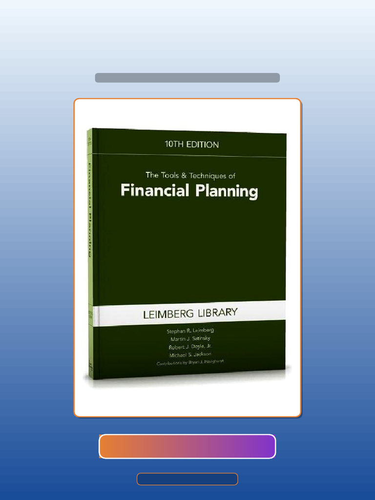 Tools Techniques of Financial Planning Tools and Techniques of ...