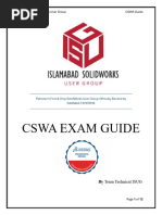CSWA Mechanical Design Exam Guide 2024 | PDF