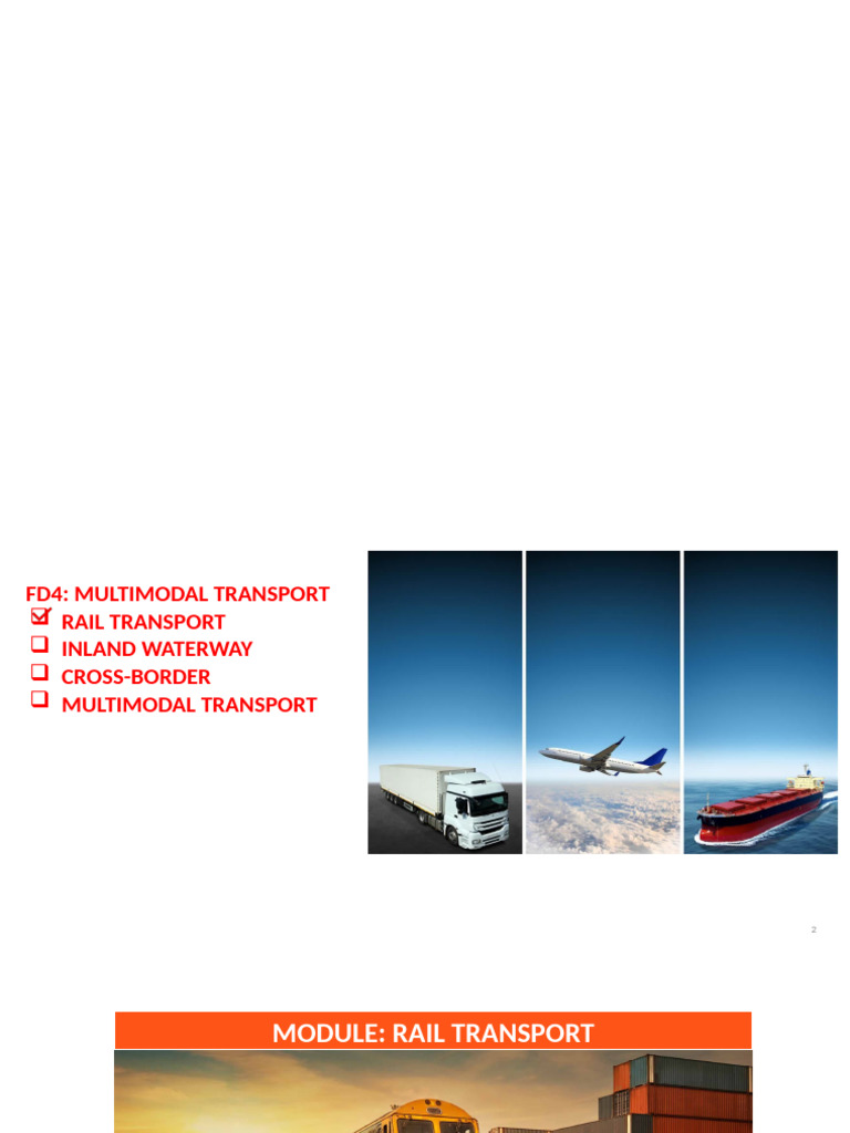 Fiata Module Rail Transportation | PDF | Rail Transport | Rail Freight Transport