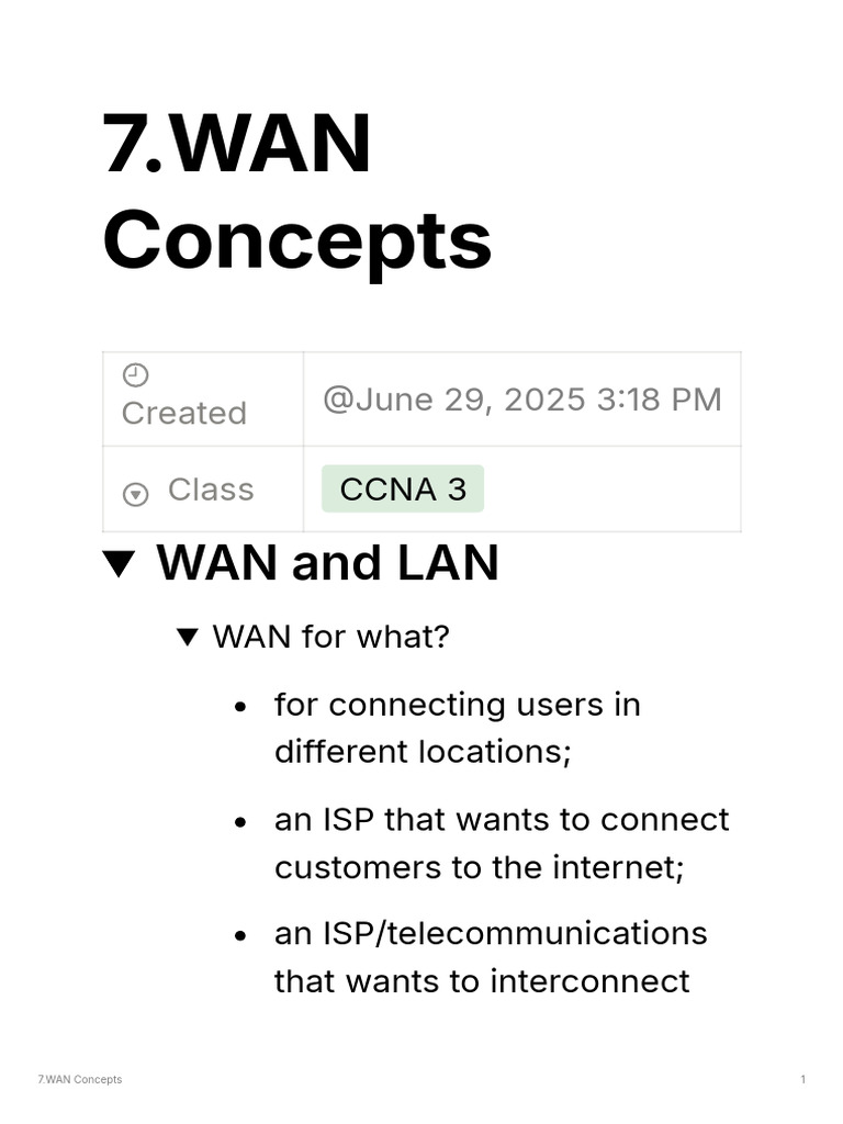Ed6c7269-0d89b7100 7.wan Concepts | PDF | Computer Network | Wide Area ...