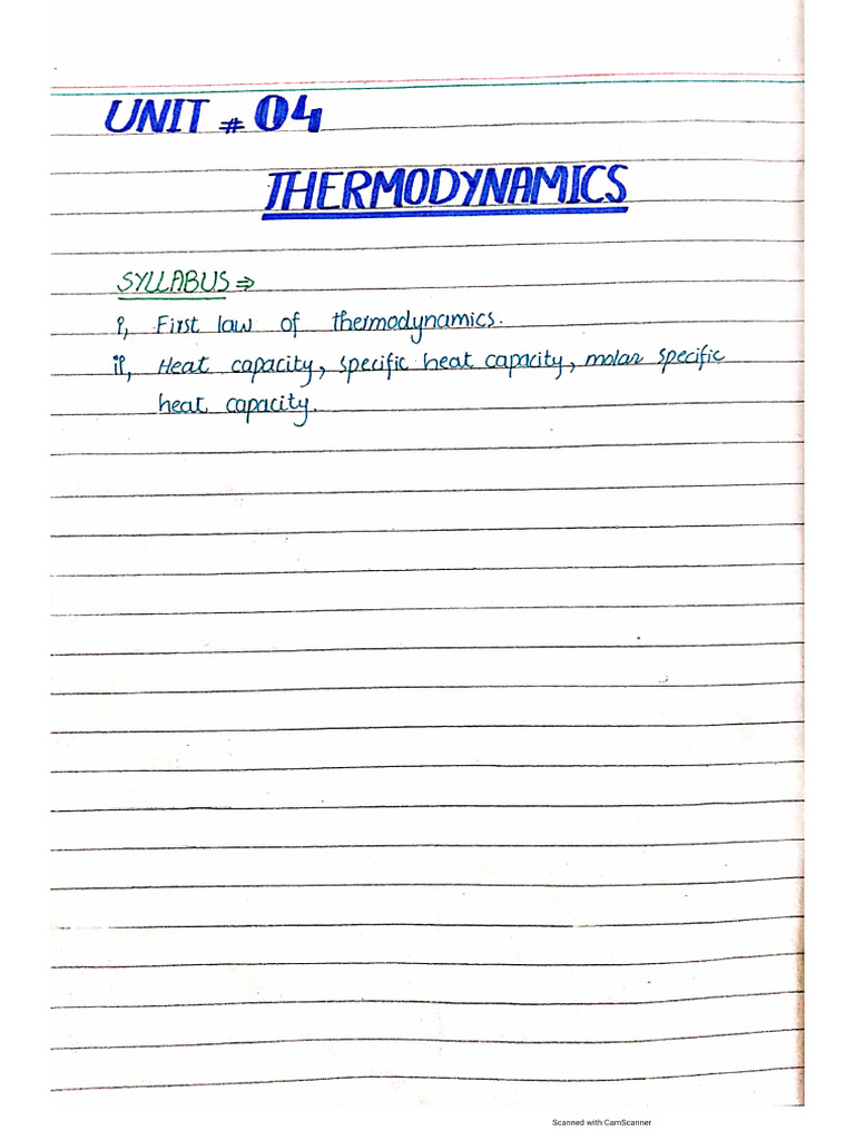 Thermodynamics 2 | PDF