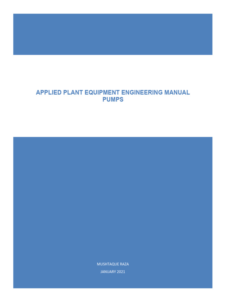 Applied Pump Engineering Manual | PDF | Pump | Applied And ...