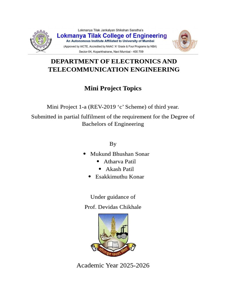 Topic Finalization | PDF