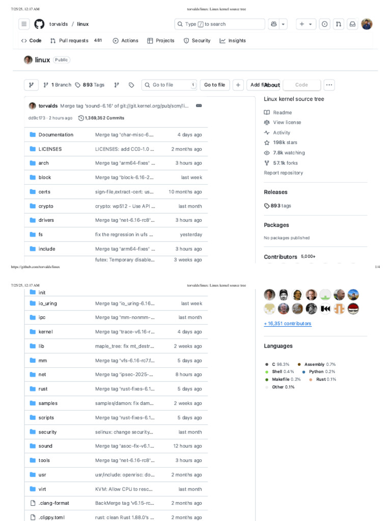 Torvalds - Linux - Linux Kernel Source Tree | PDF | Linux | Computing