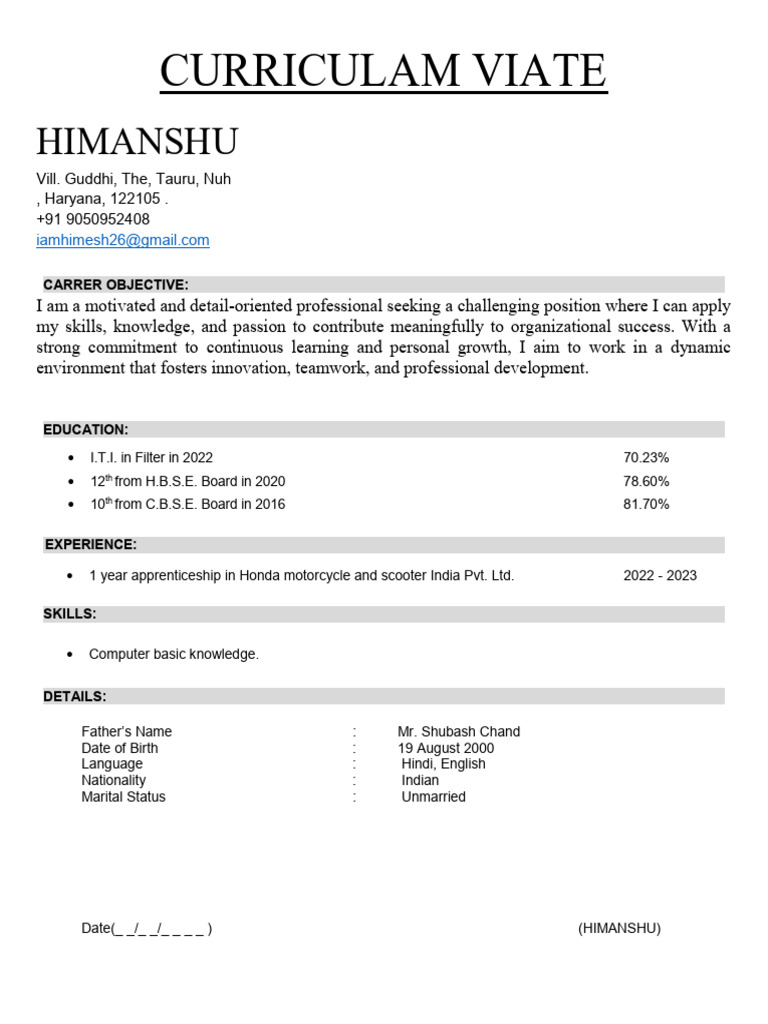 Himesh Resume | PDF