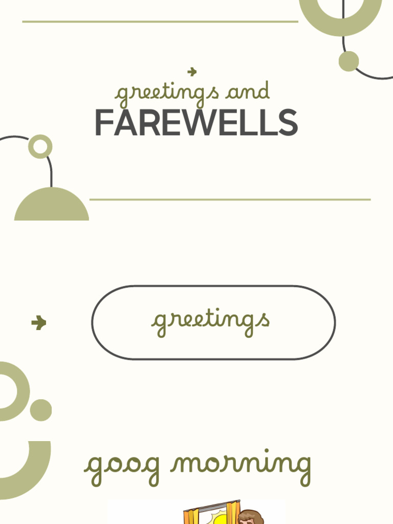 Greetings and Farewells Guide | PDF