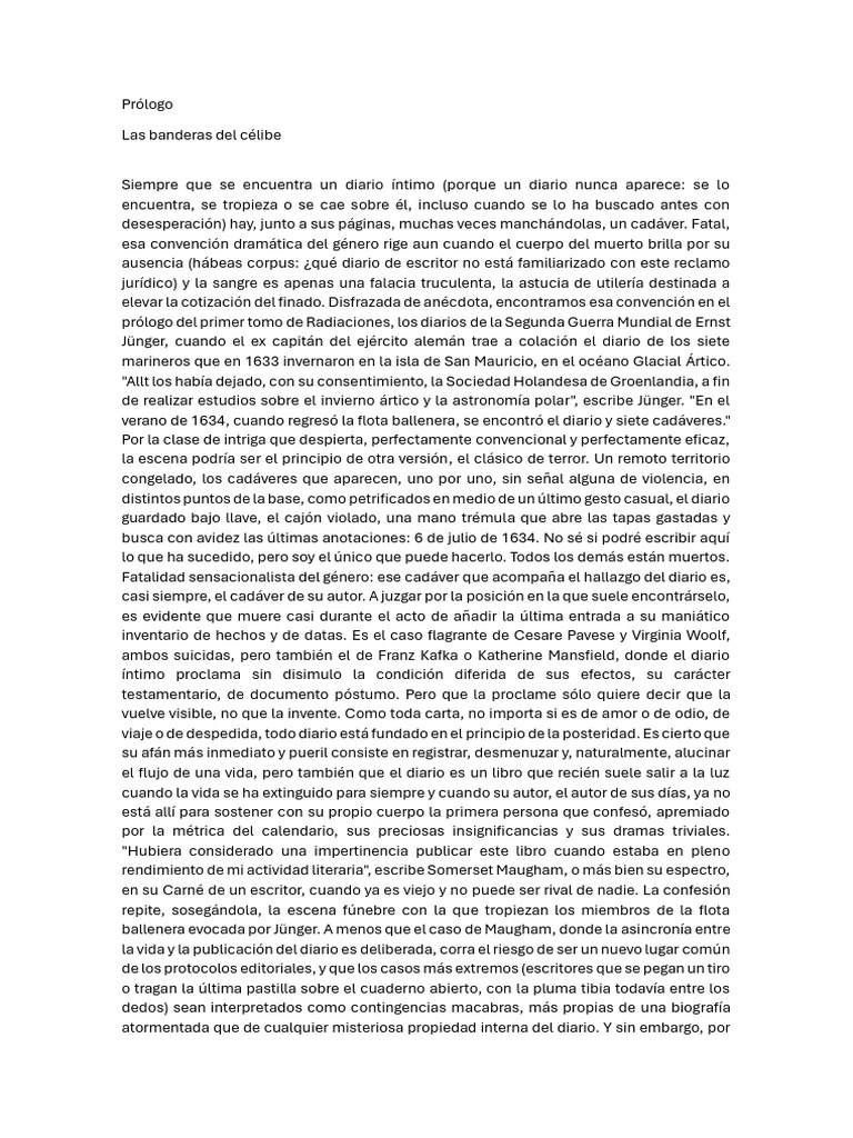 Prólogo | PDF | Franz Kafka | Escritores