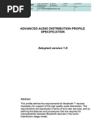 A2DP Specification Overview | PDF | Bluetooth | Codec