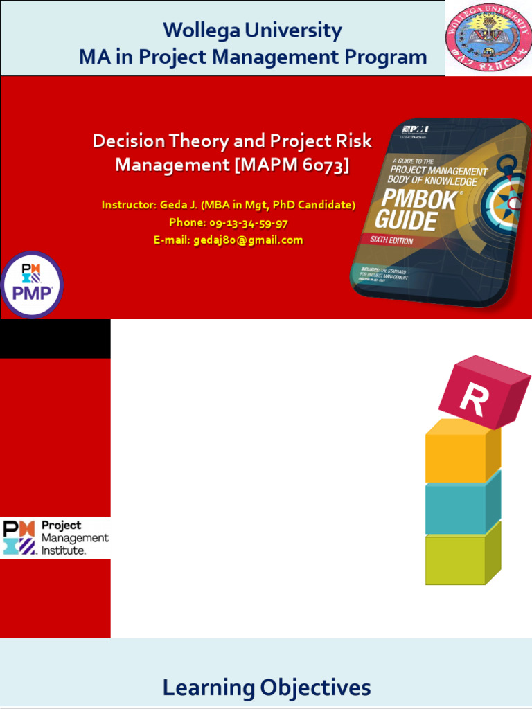 Lesson-1-The Basics of Project Risk MGT | PDF | Risk | Risk Management