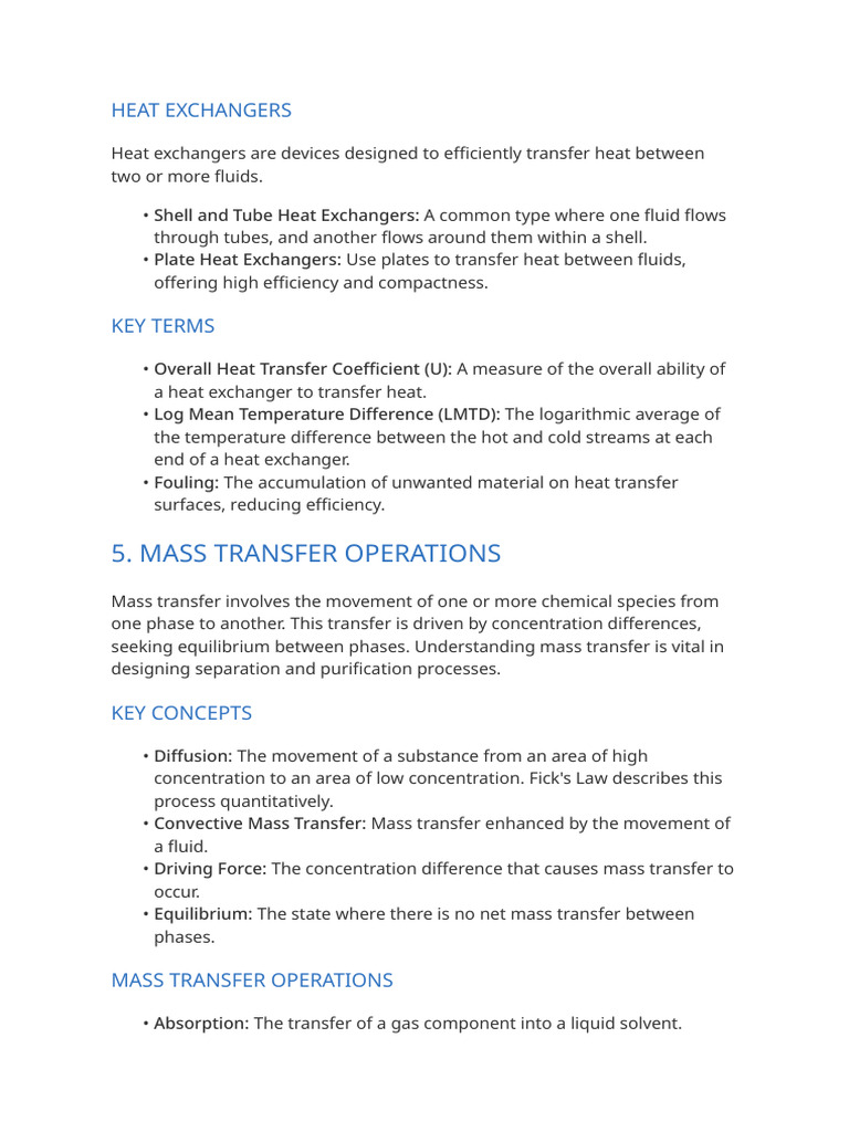 Chemical Engineering Notes-3 | PDF | Reaction Rate | Heat Exchanger