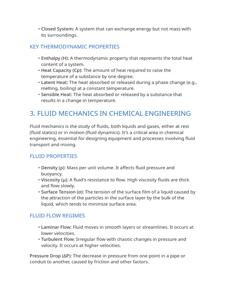 Chemical Engineering Notes-2 | PDF | Heat Transfer | Fluid Dynamics