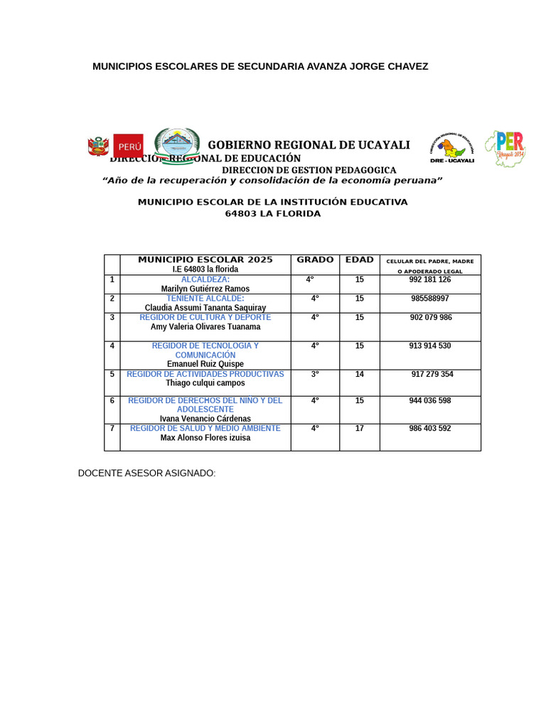 Municipios Escolares de Secundaria 2025 | PDF