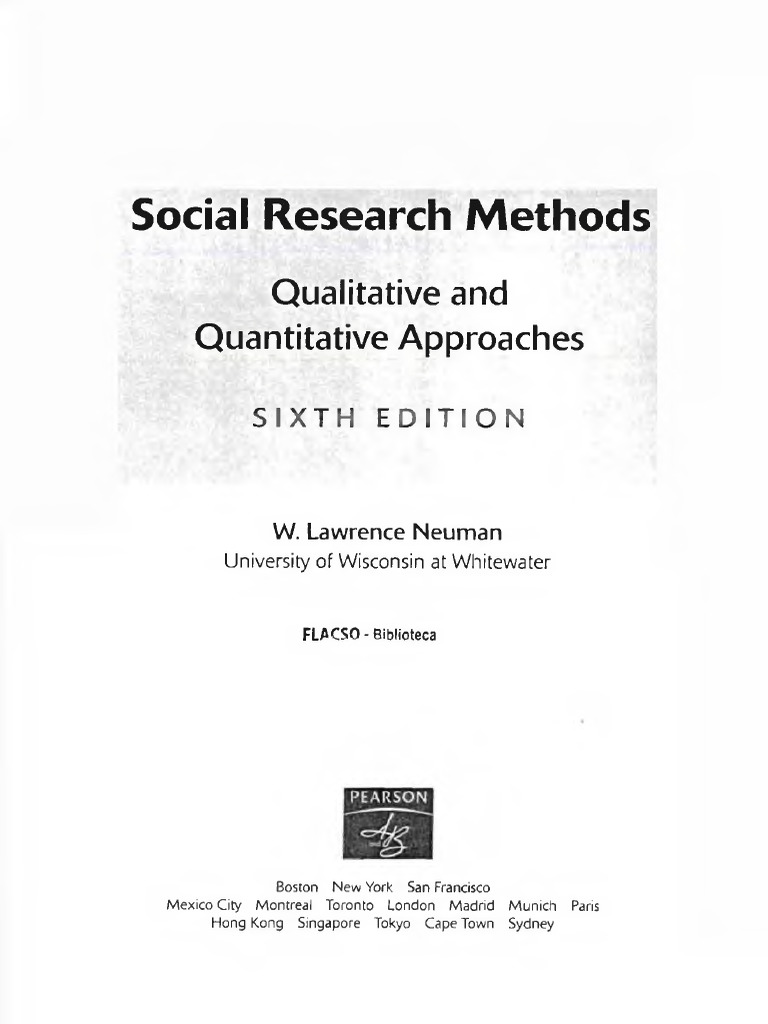 Neuman Lawrence - Social Research Methods - Cap6 - p149 A 178 | PDF ...