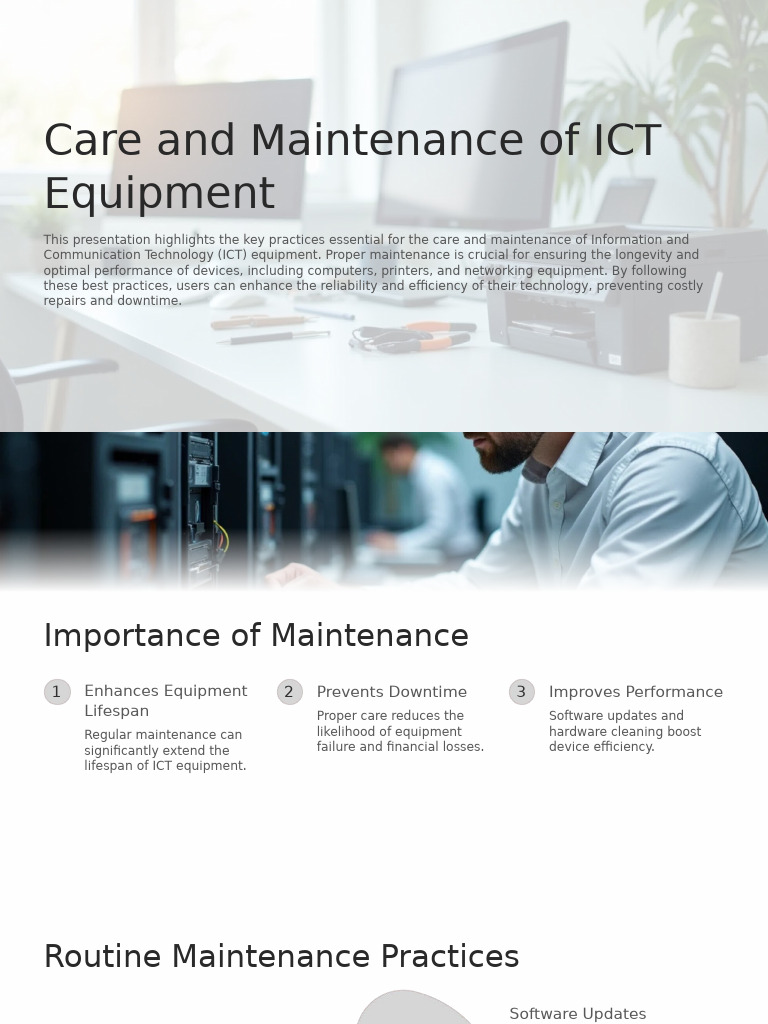 ICT Equipment Maintenance Essentials | PDF | Computer Network ...
