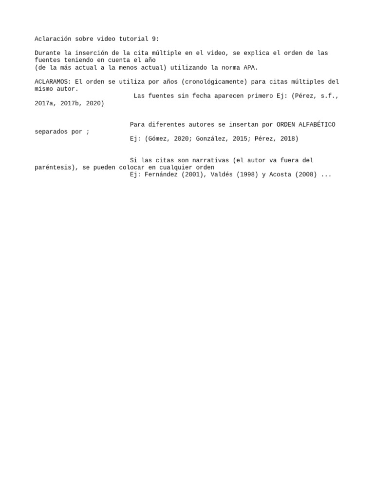 09 Aclaración Importante | PDF