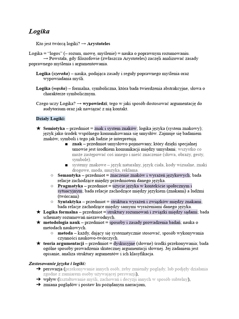 Logika 1 | PDF