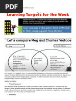 A Wrinkle in Time: Chapter Summaries | PDF