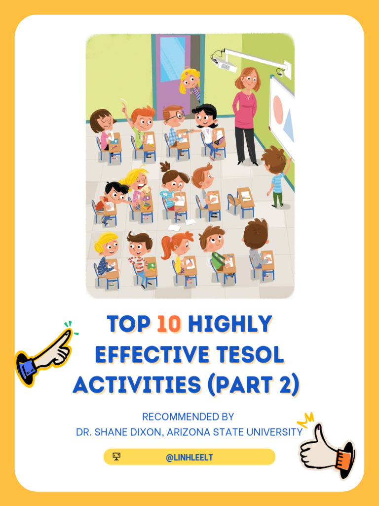 10 Engaging TESOL Activities for Classrooms | PDF | English As A Second ...