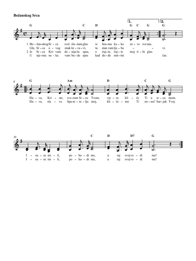 Božanskog Srca | PDF