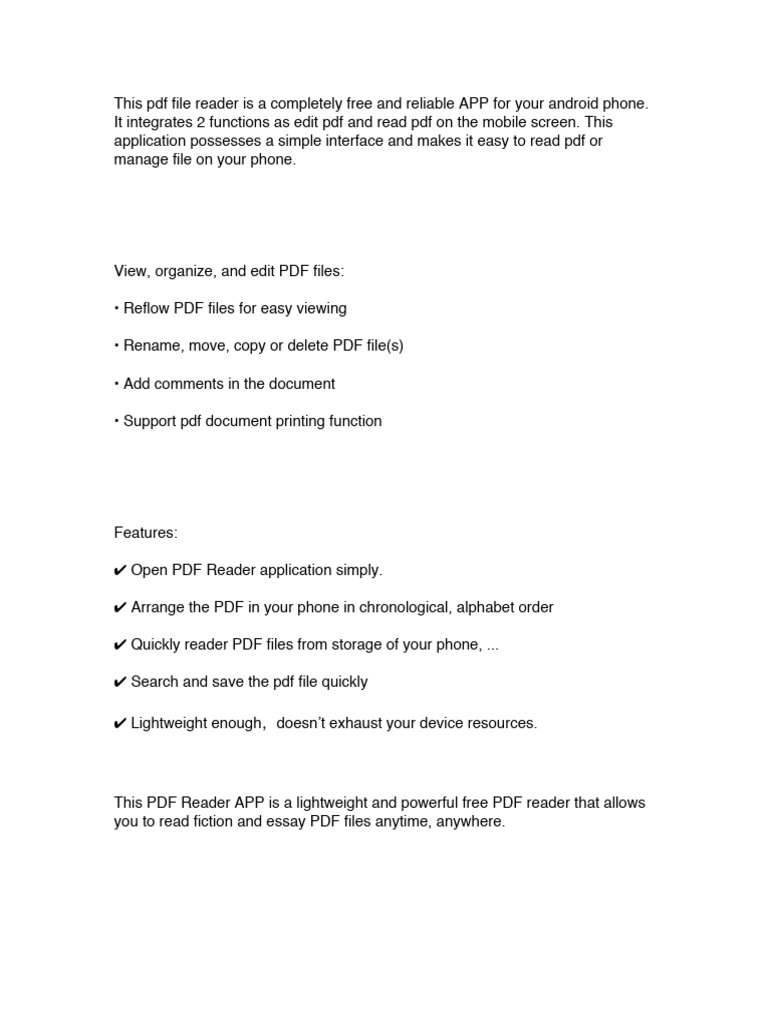 Free PDF Reader with Reflow Feature | PDF