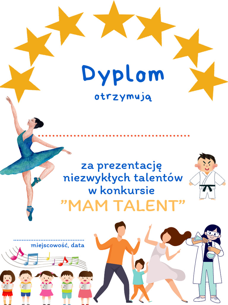 Dyplom Za Konkurencje Mam Talent | PDF