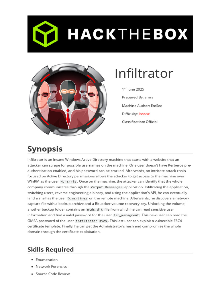 Infiltrator | PDF | Public Key Certificate | Encryption