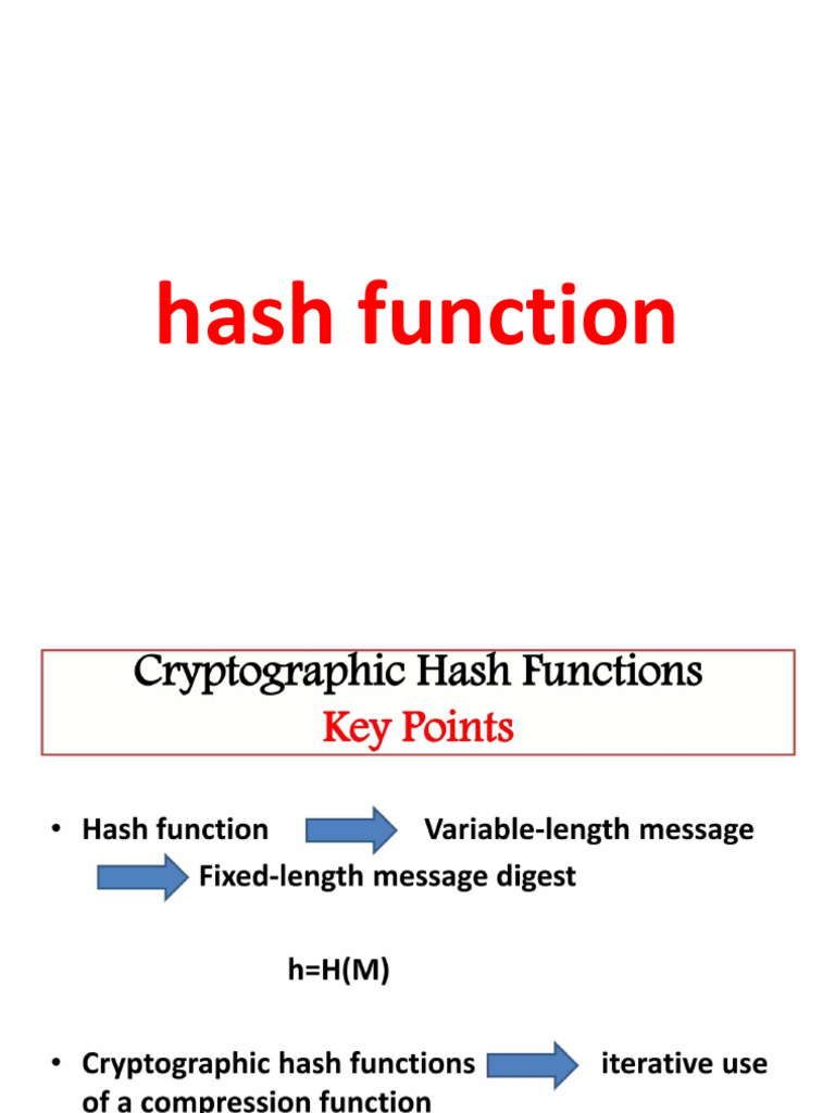 2.4 Hash Function | PDF