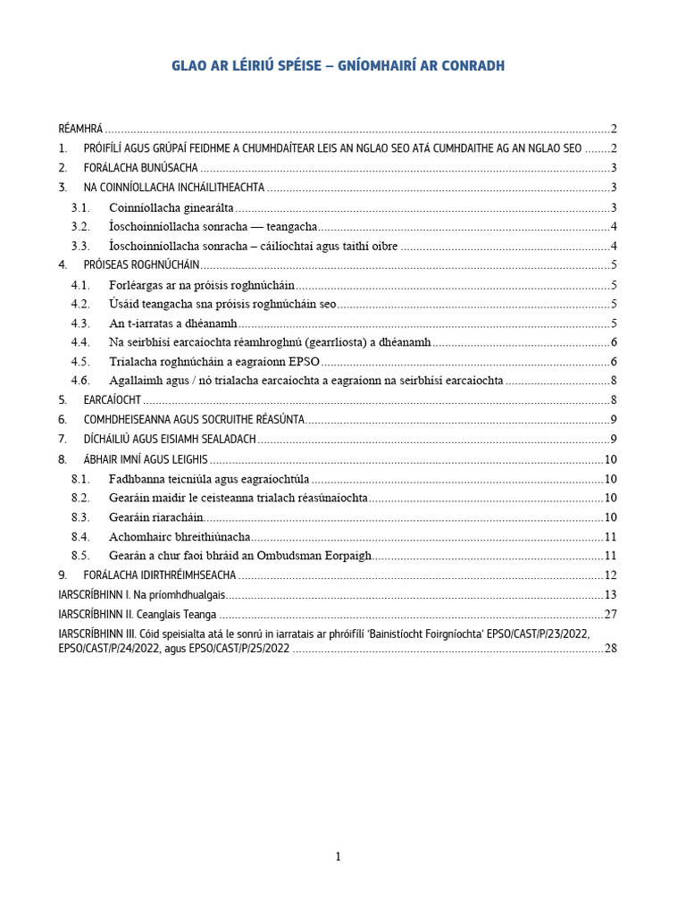 Ga - EPSO 2023 00061 01 00 GA TRA 00 - Withpage | PDF