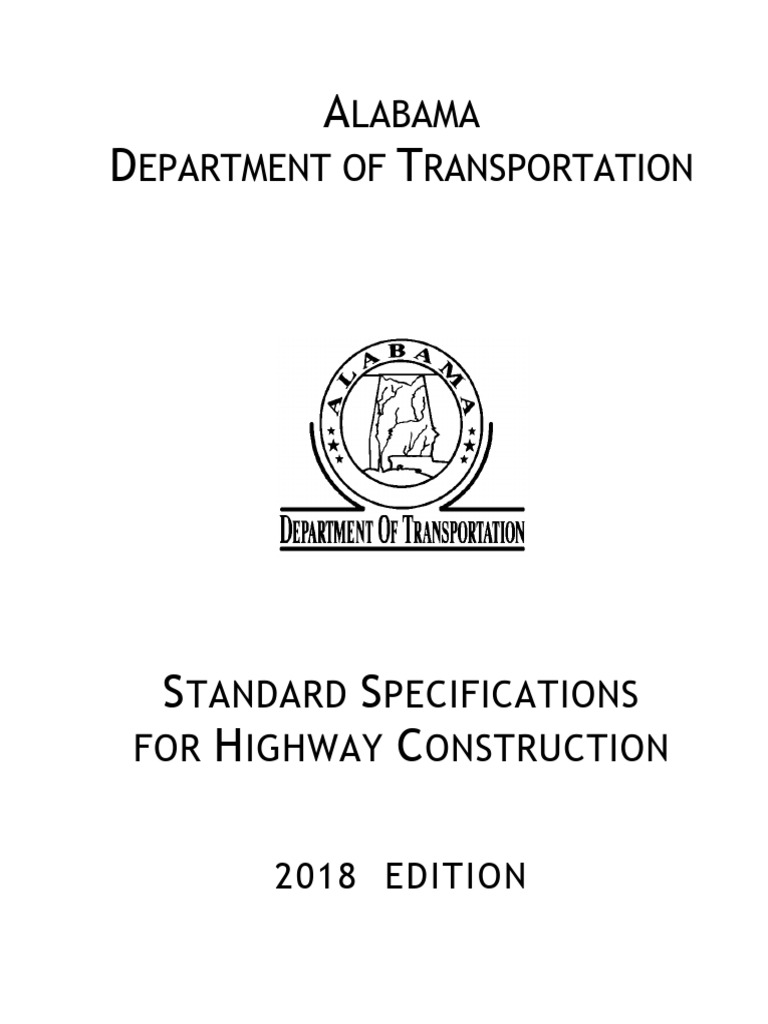 2018 Standard Specifications Complete Book | PDF | Road Surface | Concrete