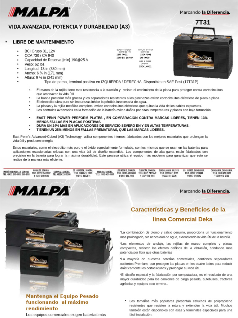 7T31 Ficha Tecnica | PDF