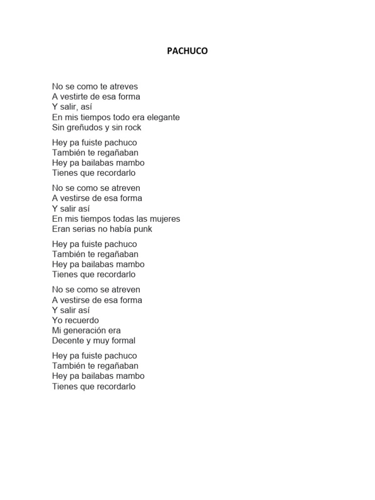 Pachuco | PDF