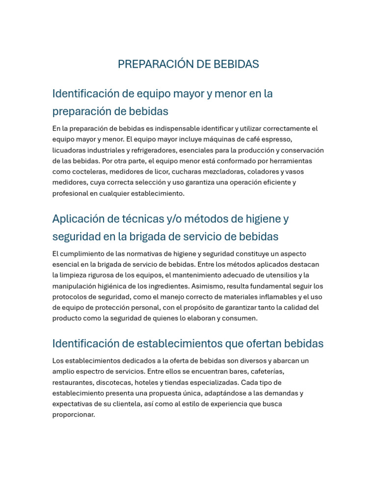 MMCB Preb | PDF | Bebida | Cócteles