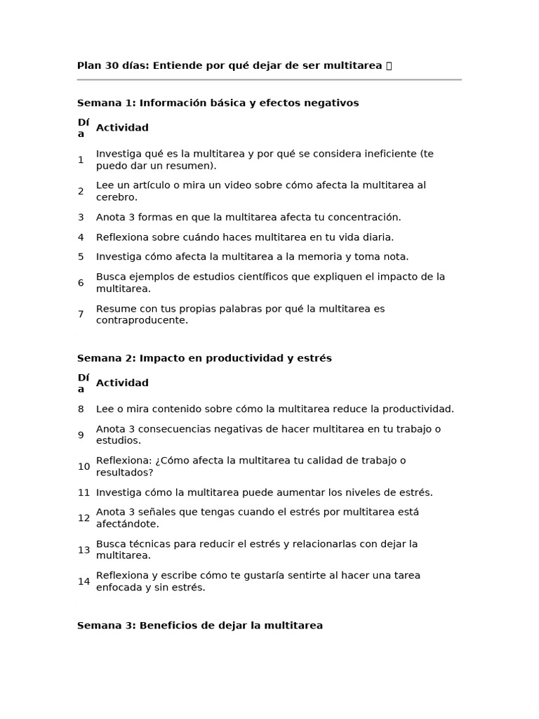 Como Dejar de Ser Multitarea | PDF | Meditación | Atención