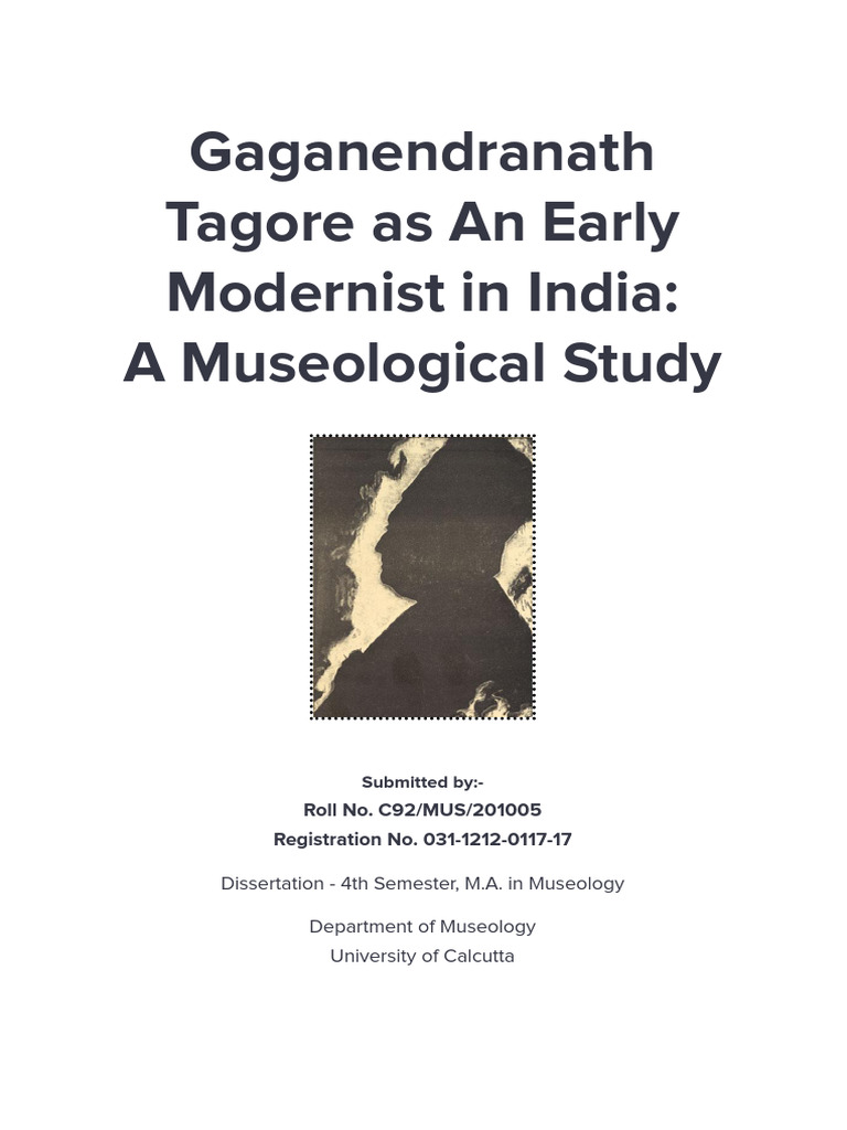 Gaganendranath Tagore As An Early Modern | PDF