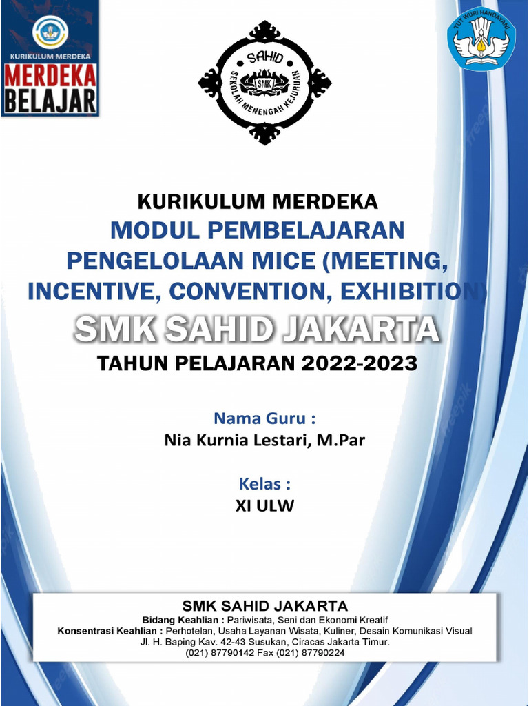 Modul 2223 - MICE - XI ULP - Nia Kurnia Lestari, M.par | PDF