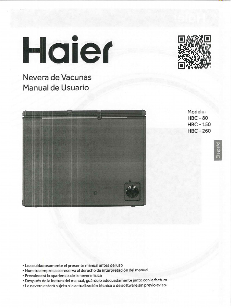 Manual de Usuario - Nevera Haier | PDF