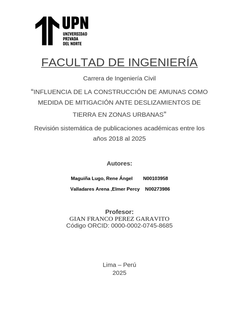 INFLUENCIA DE LA CONSTRUCCIÓN DE AMUNAS COMO MEDIDA DE MITIGACIÓN ANTE ...