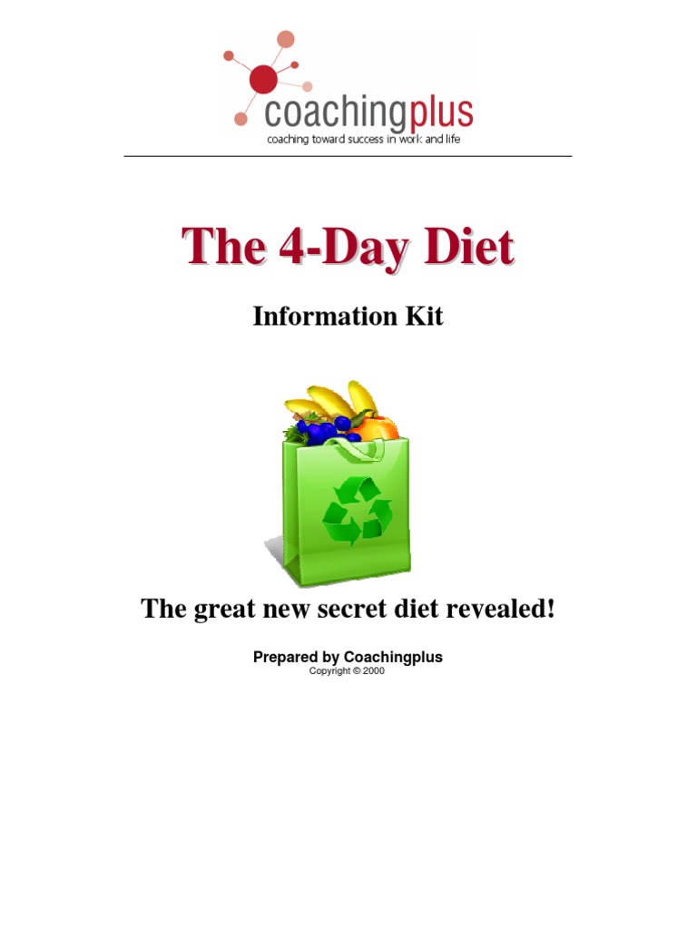 4 Day Diet | PDF | Dieting | Cereals