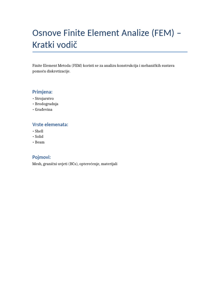 FEM Vodic | PDF