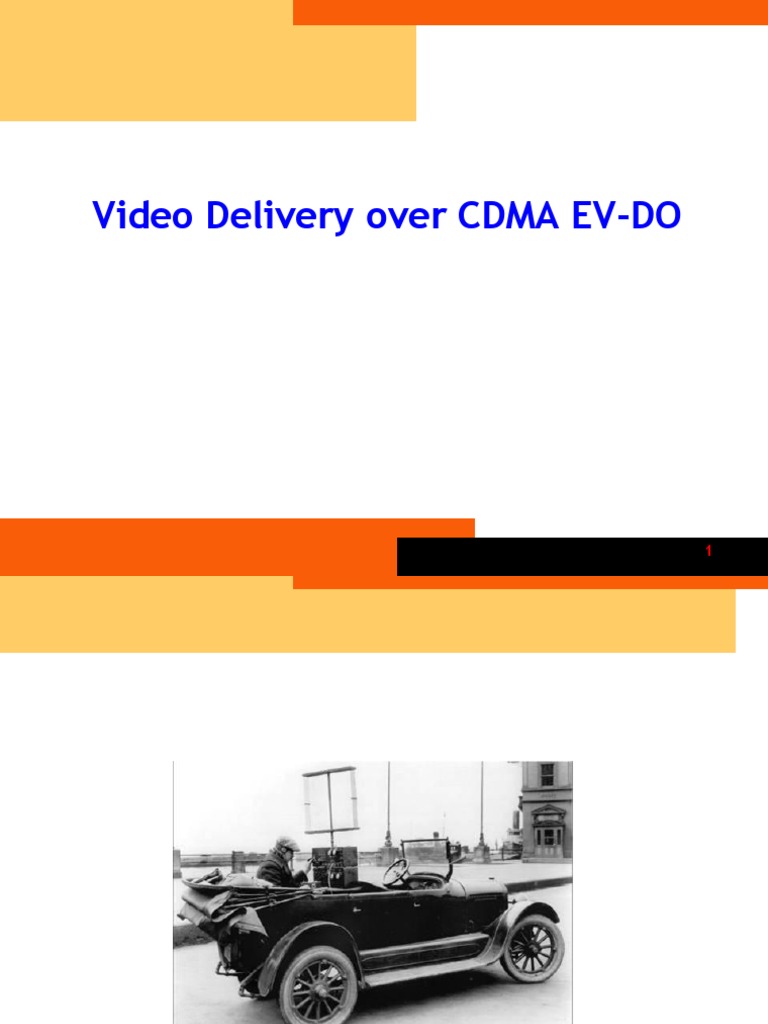 Video Delivery Over CDMA EV-DO | PDF | Telecommunications | Information And Communications ...
