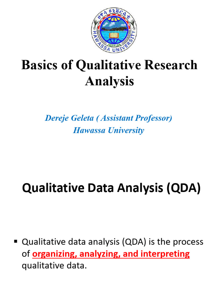 1.qualitative Data Analysis ppt-mph-2023 | PDF | Qualitative Research | Data