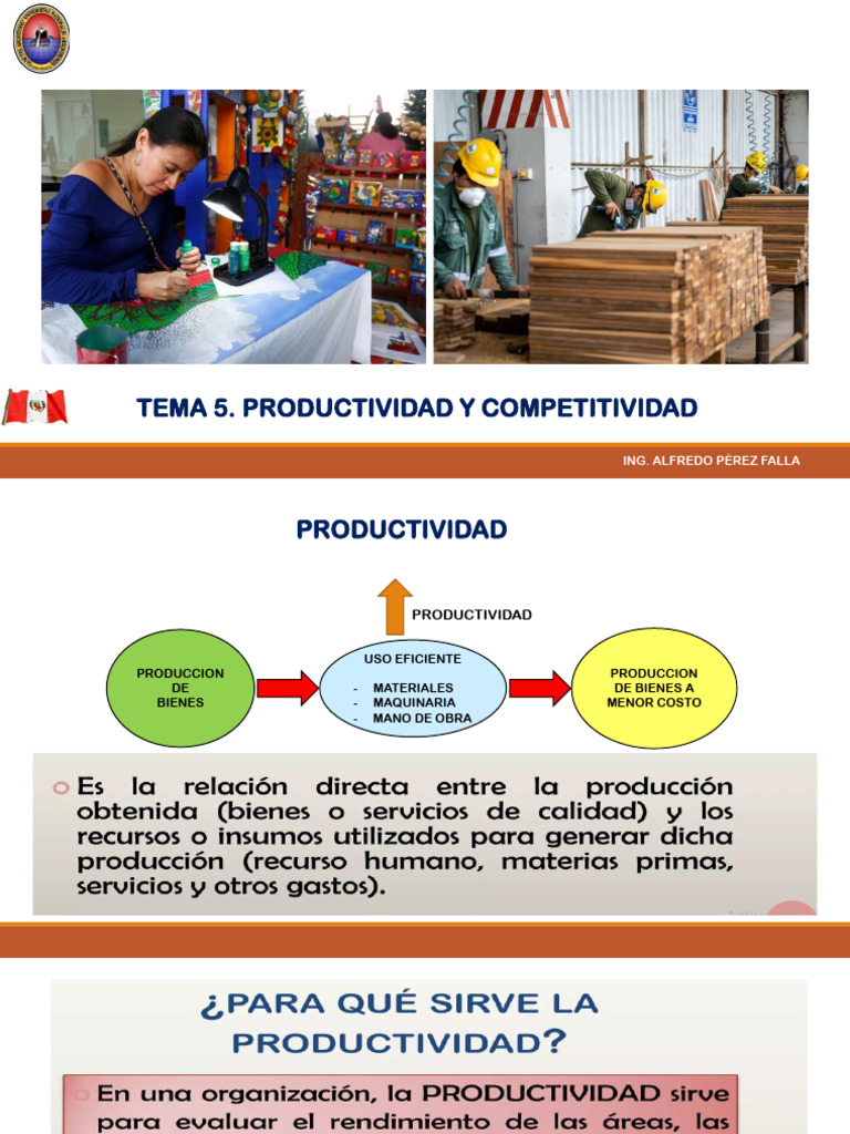 Tema 5. Productividad y Competitividad | PDF | Cadena de valor | Business
