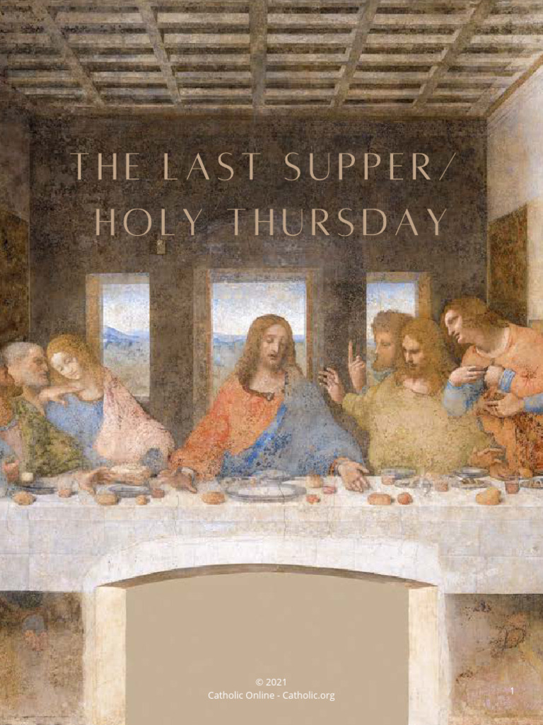 The Last Supper Holy Thursday-Compressed | PDF | Last Supper | Eucharist