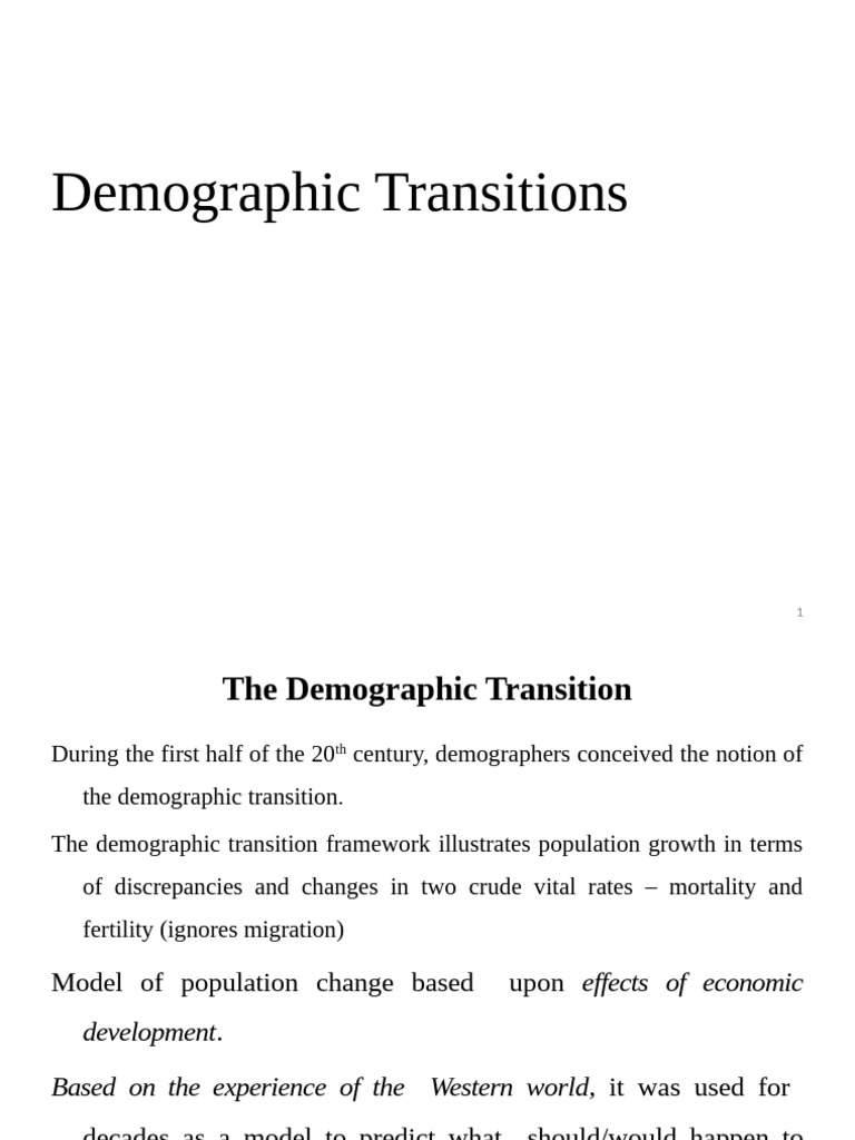 Demographic Transition | PDF | Birth Rate | Mortality Rate