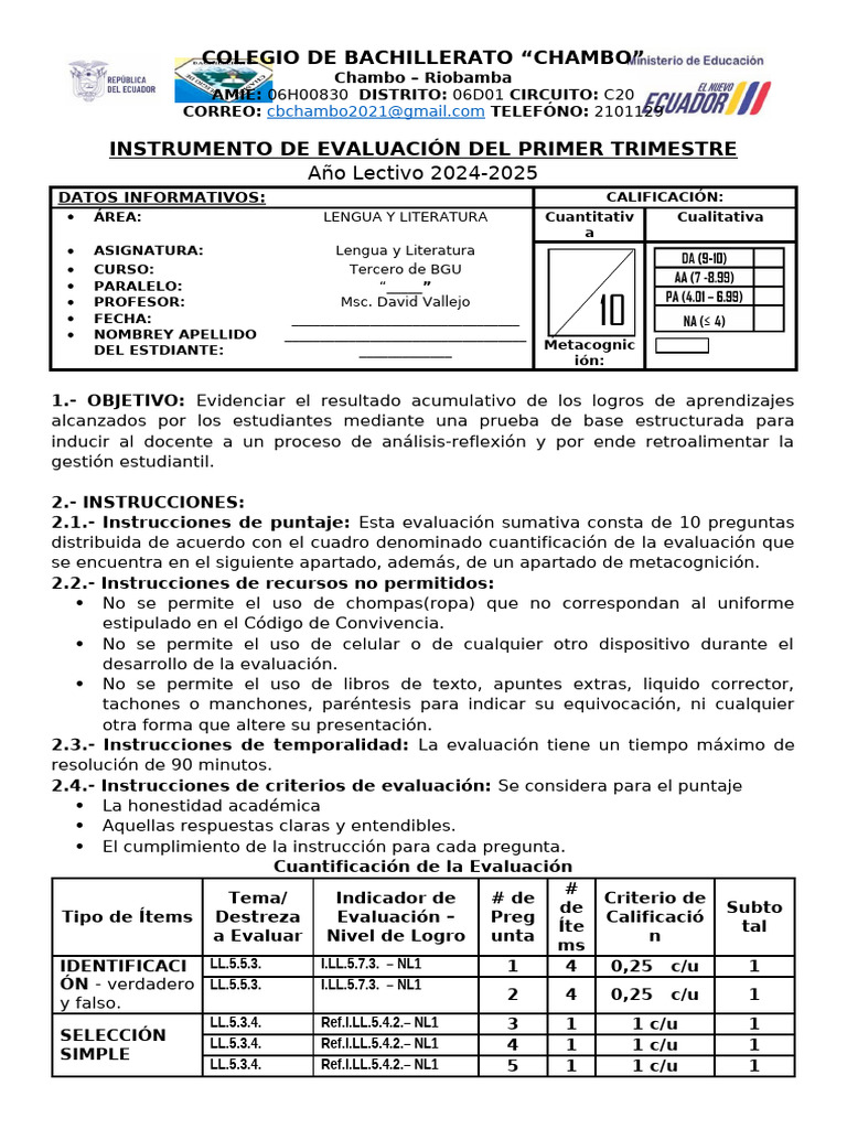 Exa T1 LL DV 3abcd 2024 2025 | PDF | Desigualdad social ...