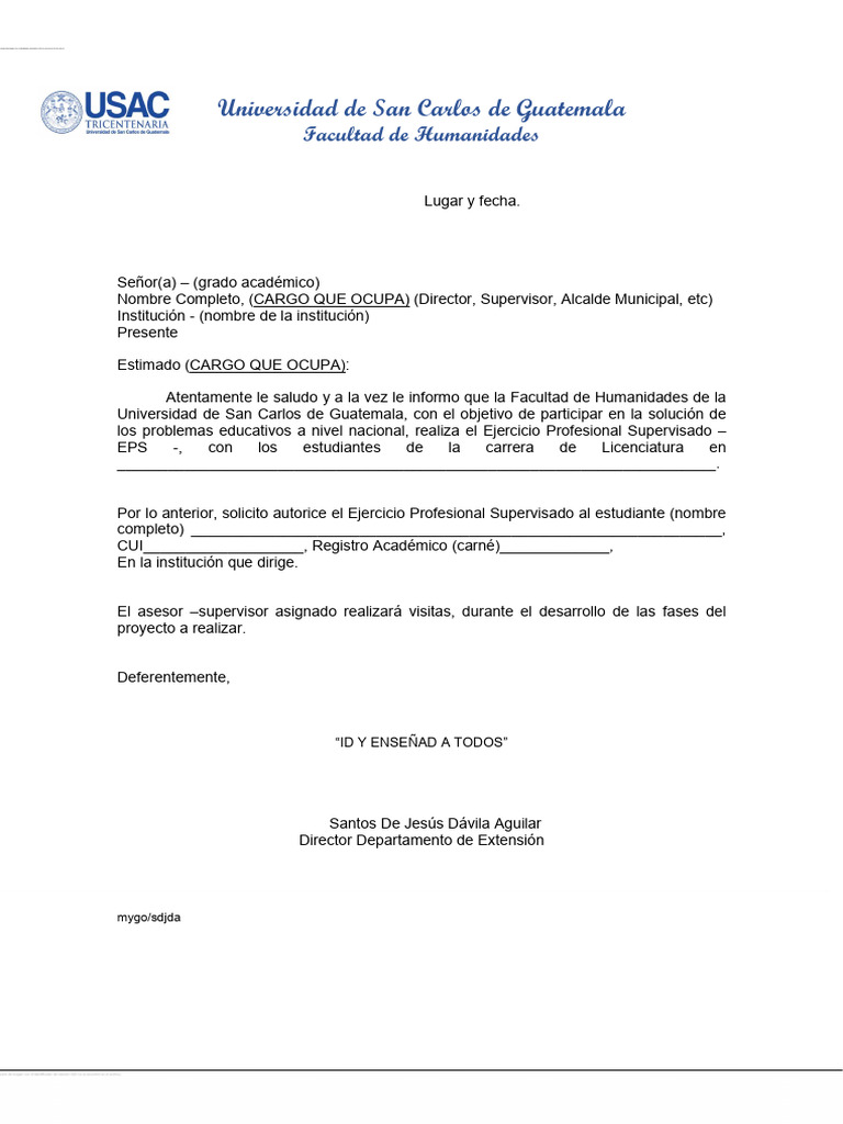 Carta 1 | PDF