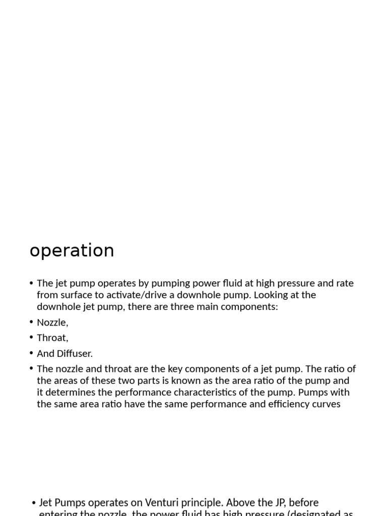Jet Pump Presentation | PDF | Pump | Nozzle