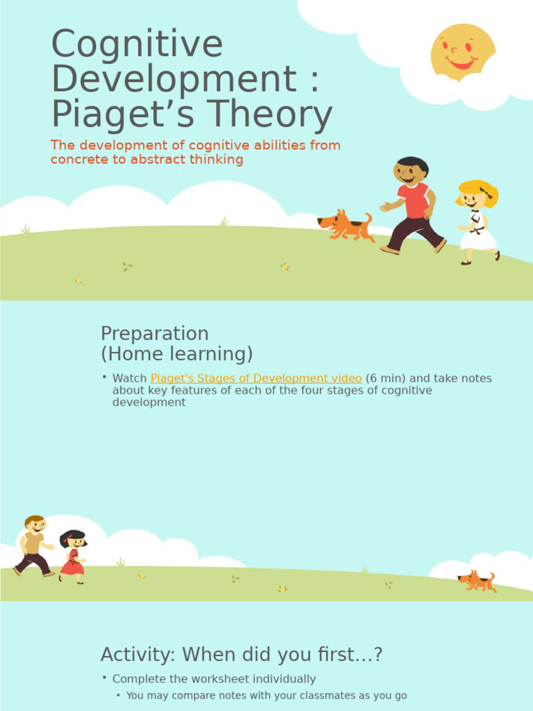 2.5 - Cognitive Development | PDF | Schema (Psychology) | Cognitive ...
