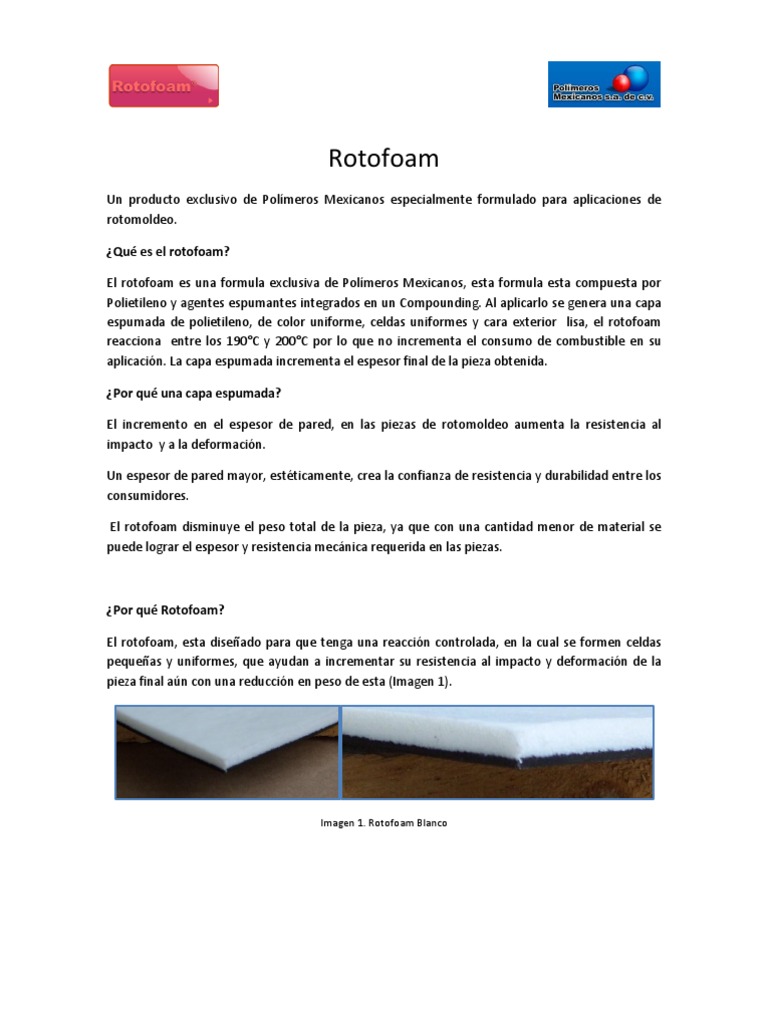 Instructivo Rotofoam (Español) | PDF | Polietileno | Química